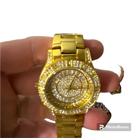 Victoria Wieck | Accessories | Victoria Wieck Gold Diamond Watch Brand ...